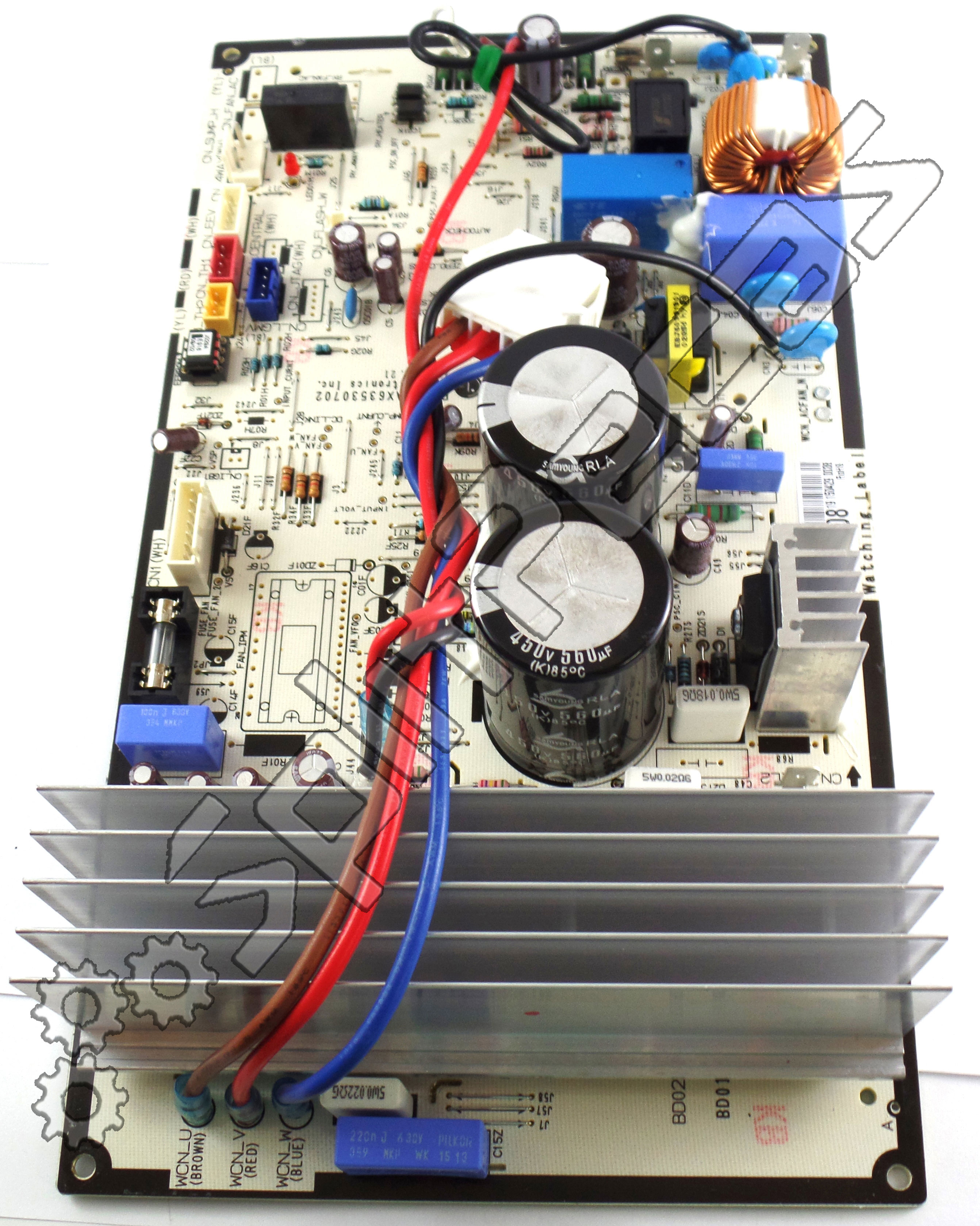 Placa Principal da Condensadora LG Inverter 9.000 Btus EBR73097808 ...